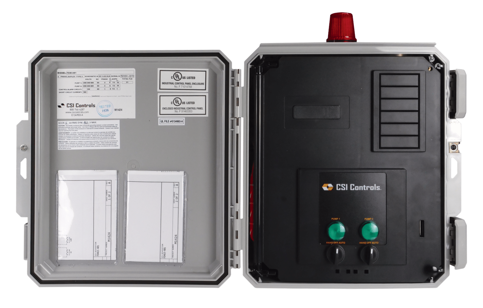 Fusion™ Three Phase Duplex Control Panel - CSI Controls