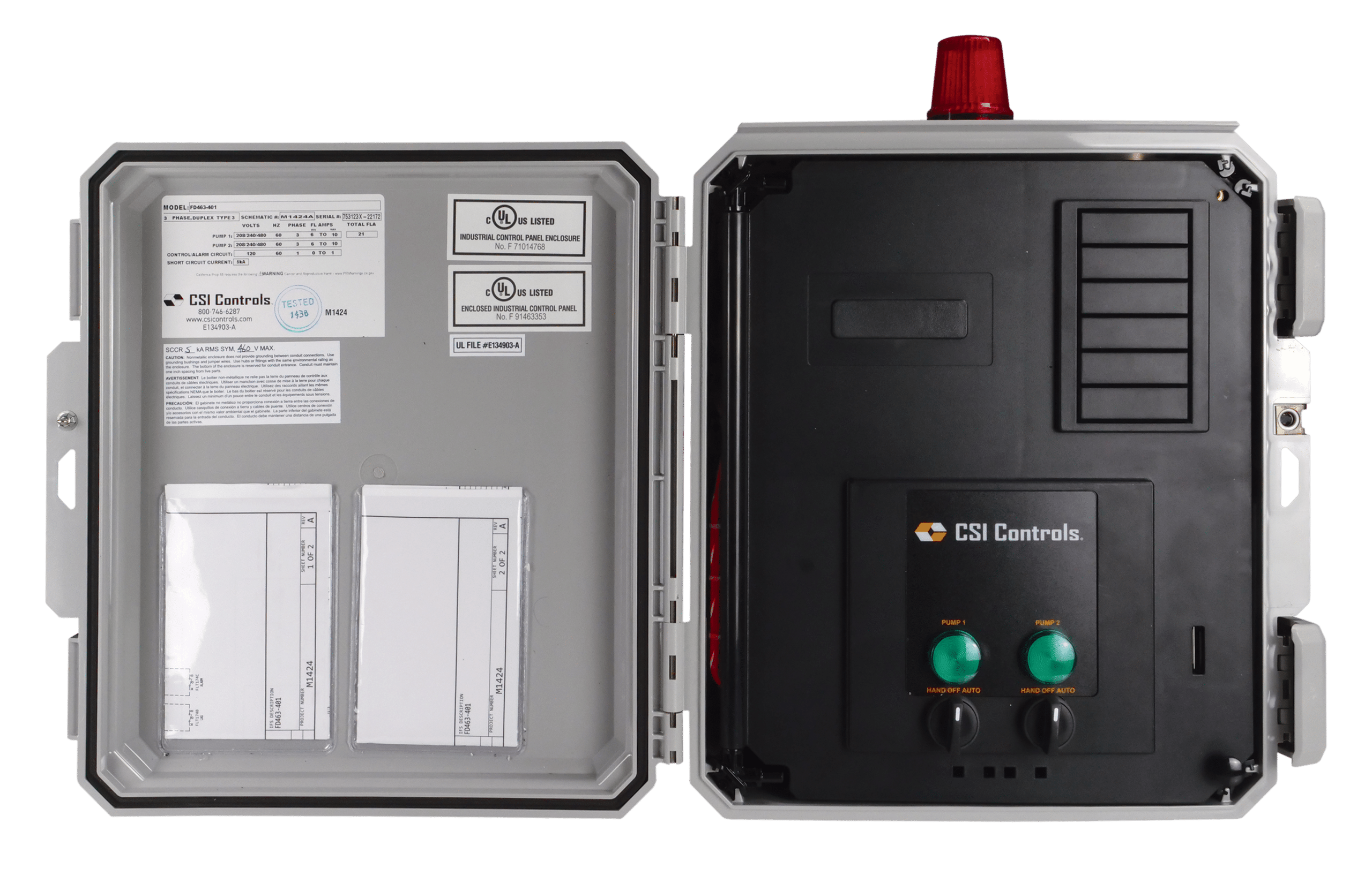 Fusion™ Three Phase Duplex Control Panel - CSI Controls
